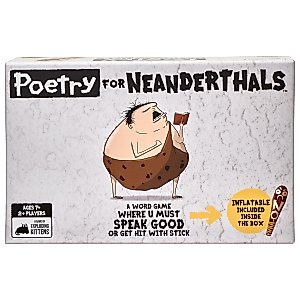 Poetry for Neanderthals by Exploding Kittens LLC - Family Card Game for Adults, Teens & Kids , White