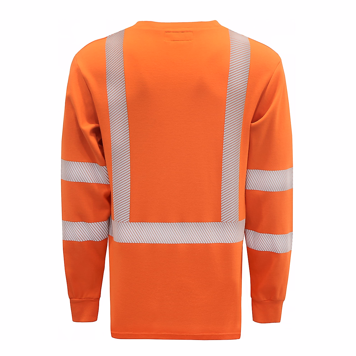 BOCOMAL FR Tee Shirts High Visibility/Hi Vis Flame Resistant/Fire Retardant Shirt 7oz Orange Men's Safety Shirts