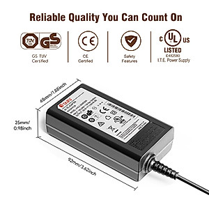 TAIFU 20V 65W AC Adapter Charger for Jackery Explorer 160 240 290 E160 E240 E290 Honda 290/200 Portable Power Station 167Wh 240Wh Lithium Battery 150W 400W Solar Generator Power Supply Cord