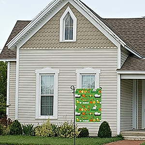My Little Nest Seasonal Garden Flag Easter Bunny And Eggs Vertical Garden Flags Double Sided for Home Farmhouse Yard Holiday Flag Outdoor Decoration Banner 12"x18"
