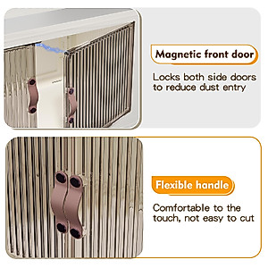 Kmiectse 102 QT Large Storage Bins with Lid, Plastic Storage Organizer for Living Room Bedroom, Foldable Stackable Toy Storage, Storage Containers for House Organizing, 4 Tier 1 Lid