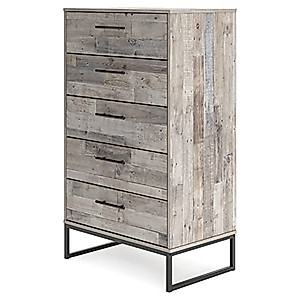 Signature Design by Ashley Neilsville 5 Drawer Chest, Light Brown