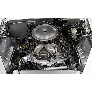 NEW HOLLEY BLACK MID-MOUNT COMPLETE ACCESSORY SYSTEM WITH SD7 A/C COMPRESSOR,ALTERNATOR,POWER STEERING PUMP,TENSIONER,BELT,CRANK DAMPER & PULLEYS,COMPATIBLE WITH GM LS ENGINES