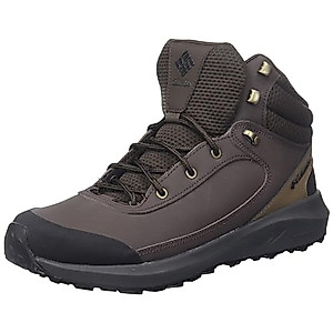 Columbia Men's Trailstorm Peak Mid Hiking Shoe, Cordovan/Black, 9