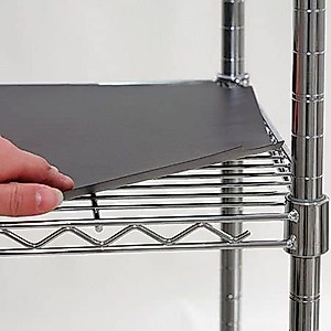 Shelf Liner, 48 x 24 in., Black, PK4
