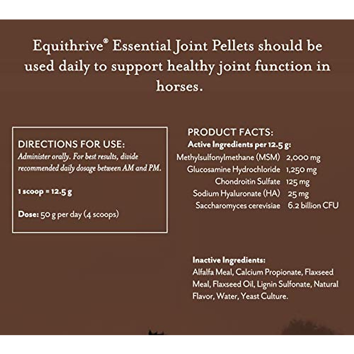 Thrive Animal Health EQU-224-U Equithrive Classic Joint Pellets 3.3lb