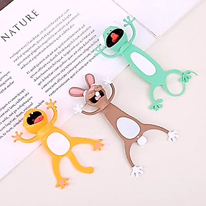 Cute Book Marks, Funny 3D Animal Bookmark Reading Gift Stationery Gift for Kids Student