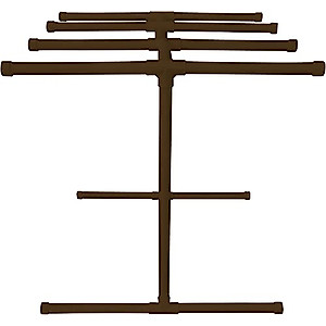 Poolside Storage Organizer for Drying Wet Towels, Floats, Noodles, Paddles, 37.5" W x 37.5" L x 41" H, (Brown)