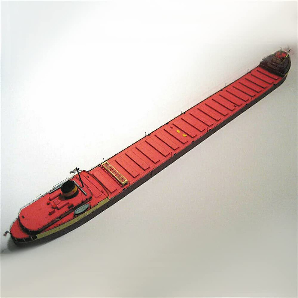 TECKEEN 1/400 Scale Paper Ship Model Alloy Fighter Military Model Diecast Plane Model for Collection SS Edmund Fitzgerald Ore Carrier Ship