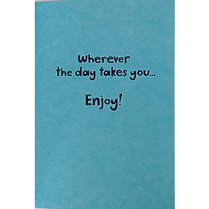 Greeting Card RV Camper Themed Happy Birthday Wherever The Day Takes You Enjoy