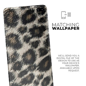 DesignSkinz Light Leopard Fur Protective Vinyl Decal Wrap Skin Cover Compatible with The Samsung Galaxy S20 (Screen Trim & Back Glass Skin)
