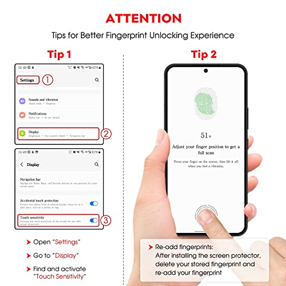 JETech Screen Protector for Samsung Galaxy S21 FE 5G with Camera Lens Protector, Easy Installation Tool, Tempered Glass Film, Fingerprint ID Compatible, 2-Pack Each