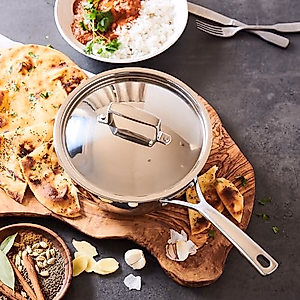 Sur La Table Classic 5-Ply Stainless Steel Saucepan