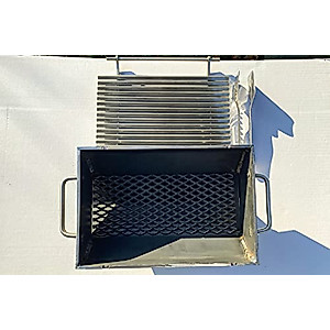 Hibachi Grill Metal Portable Fire Pit, Outdoor Fire Pit, Backyard Fire Pit Bowl, Stainless Steel Charcoal Grill Kebab BBQ Portable Grill