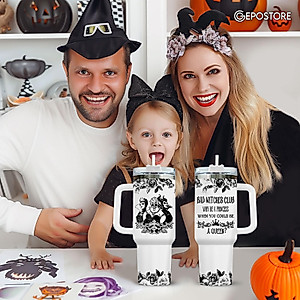 Christmas Gifts for Movie Lovers, Villains 40 oz Stainless Steel Tumbler With Handle, Witches Coffee Mug, Characters Cup, Christmas Tumbler With Lid Straw, Birthday Gifts