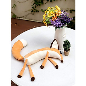 The Little Fox Le Petit Fox Plush Doll Puppet Toy, Fox Throw Pillow Orange Fox Cartoon Sleeping Stuffed Toy for Prince Christmas/Birthday/Party