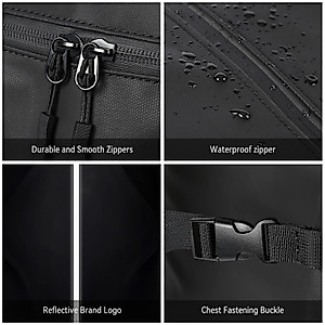 WEPLAN Motorcycle Backpacks for Men and women, Waterproof Helmet Backpack bookbag for riding, outing