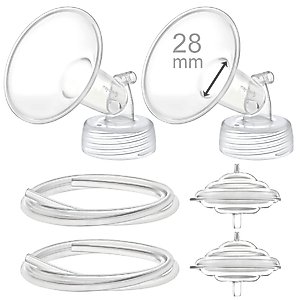 Maymom Pump Parts Compatible with Spectra S2, Spectra S1, 9 Plus Pump Not Original Spectra Pump Parts Replace Spectra S2 Accessories and Spectra Flange. Inc Flange Backflow Protector Tubing (28mm)