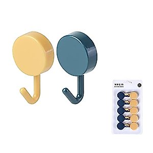 Wall Hooks,Command Hooks(10pcs),Multifunctional Seamless Wall Hooks,Suitable for Towel Hooks,Hooks for Hanging Coats,Shower Hook,Curtain Hooks,Door Hook