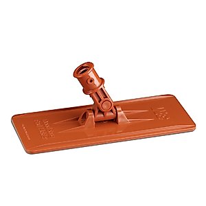 3M Doodlebug Floor Pad Holder, 9" x 3.75", Orange – Durable Plastic Holder for Cleaning Pads, Compatible with Standard Threaded Handles