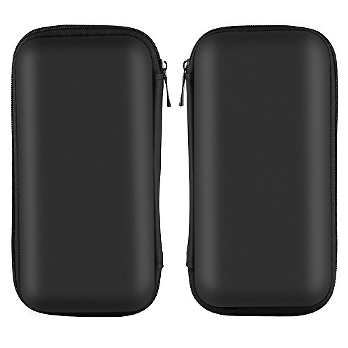 iMangoo Shockproof Carrying Case Hard Protective EVA Case Impact Resistant Travel 12000mAh Bank Pouch Bag USB Cable Organizer Earbuds Sleeve Pocket Accessory Smooth Coating Zipper Wallet Black