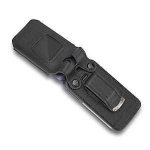 BELTRON Leather Fitted Case for Alcatel Go Flip 4 / TCL Flip Go/TCL Flip Pro Phone - Secure Form Fit Cover with Built-in Screen Protection & Rotating Metal Belt Clip (4056/4058)