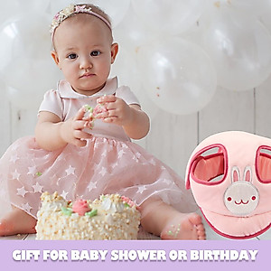 KAKIBLIN Baby Safety Head Support Hat, Infant Breathable Adjustable Safety Protective Cap for Toddlers Learn to Walk, Pink