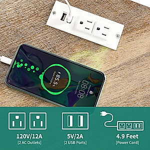 YITAHOME Corner TV Stand for TV Up to 55 Inch with Power Outlet, Farmhouse TV Console w/Adjustable Storage Shelf, Entertainment Center for Living Room,Bedroom, Grey White & Grey Wash, 47 inches