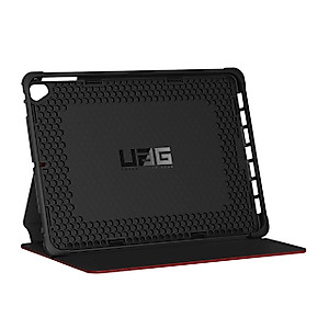 URBAN ARMOR GEAR UAG Designed for iPad 9.7 Universal Case - iPad 9.7 (2017 5th Gen & 2018 6th Gen), iPad Pro 9.7, iPad Air 1/Air 2 Metropolis Folio Rugged Military Drop Tested, Magma w/Black Logo