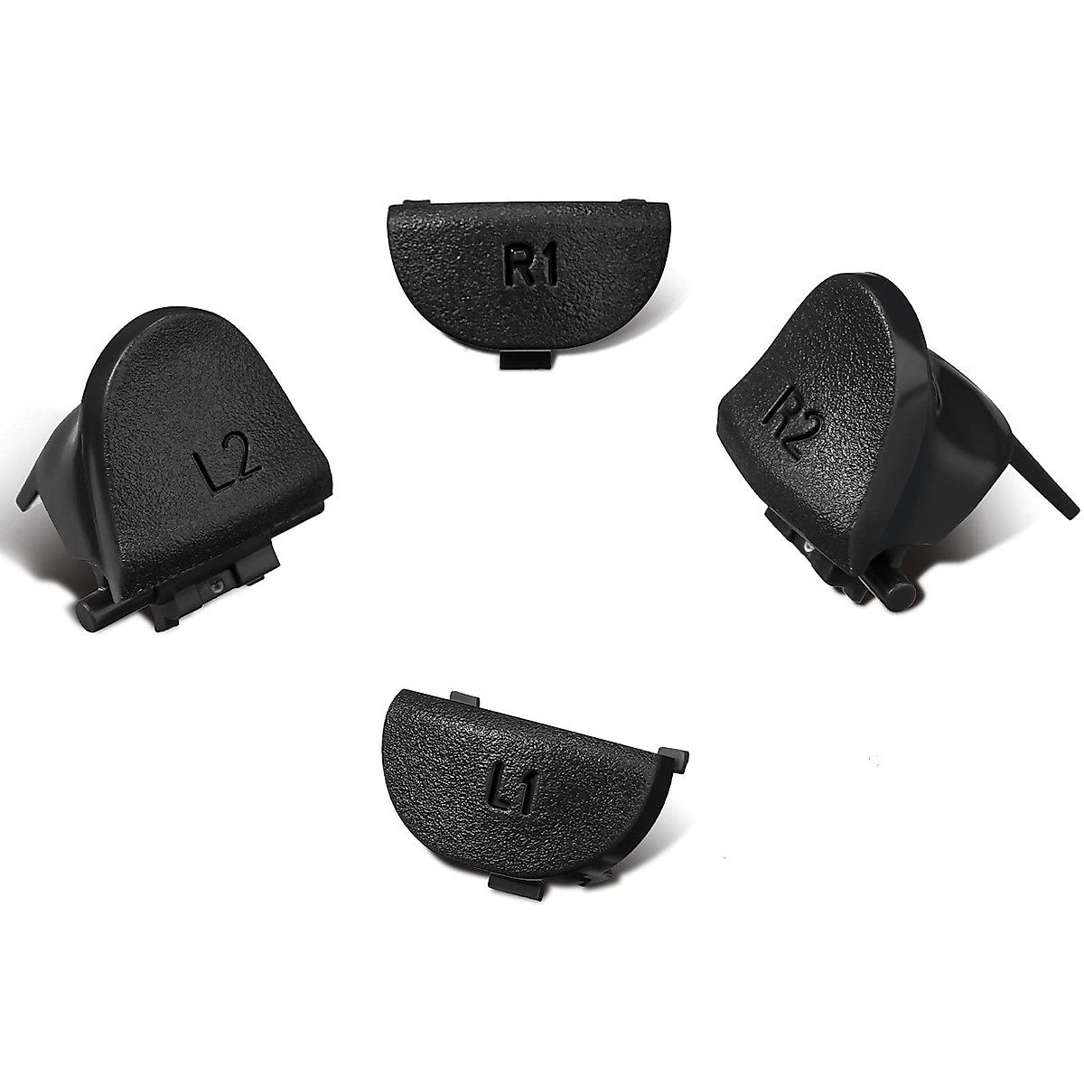 Controller Thumbsticks Replacement Pads Compatible with PS4 Includes L1 R1 L2 R2 Triggers Springs and Conductive Rubber Pad Button Repair Replacement Parts