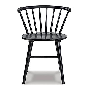 Signature Design by Ashley Otaska Dining Room Side Chair Set of 2, Black