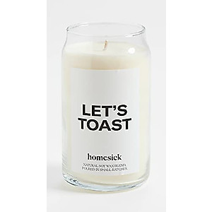 Homesick Women's Let's Toast Candle, Let's Toast, 13.75 oz