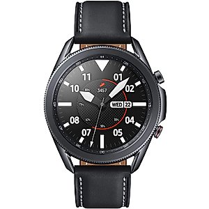 Samsung Galaxy Watch3 GPS Smartwatch (Bluetooth, 45mm, Mystic Black) (Renewed)