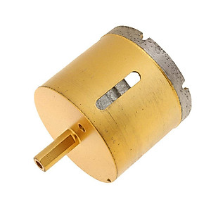 2-1/2 Inch Masonry Hole Saw, Diamond Hole Saw, Heavy Duty Dry Core Bits for Concrete, Brick, Cinder Block, 3/8 inch Shank, Core Drill Bit Extra Long Depth of Cut