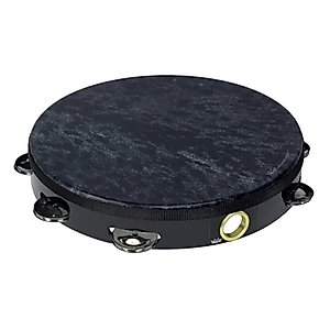 Remo Wild Tambourine - Skyndeep Black, 10" double row