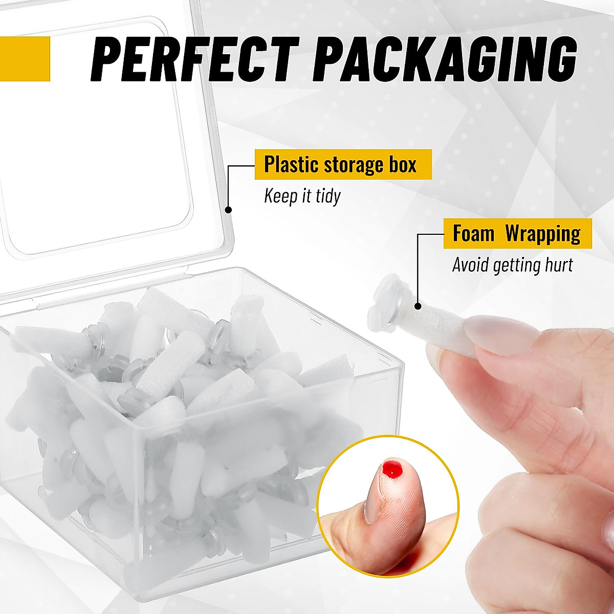 Magnetic Pushpin Magnetacks Magnet Thumbtack Poster and Photo Hangers for Walls Bulletin Boards (20)