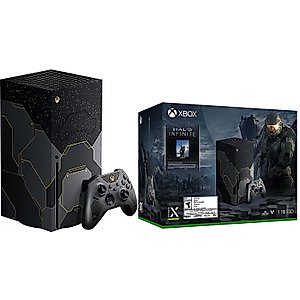 Microsoft Xbox Series X - Halo Infinite Limited Edition + 1 Wireless Controller - Backward Compatible with Thousands of Games, 16GB GDDR6 Memory, True 4K Gaming, Up to 120 FPS w/Tivdio 4K HDMI Cable
