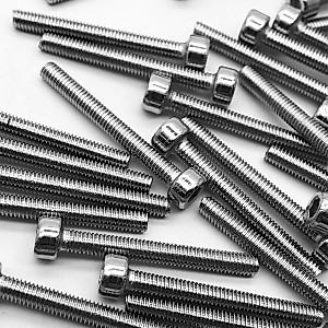 ZLYY M3 x 25MM Hexagon Socket Head Cap Screws, Full Thread,Bright Surface,Stainless Steel,Hexagon Socket Head Cap Bolts (Metric, 50Pcs, M3X25mm, Silver)