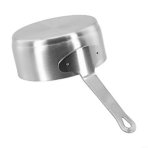 Sauce Bowl, Stainless Steel Small Saucepan Mini Pot Gravy Milk Pot Mini Serving Bowls for Side Dishes for BBQ and Party Dinner(Silver（100ML）)