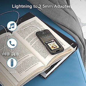 Lightning to 3.5 mm Headphone Jack Adapter, 2 Pack [Apple MFi Certified] iPhone 3.5mm Headphone/Earphone Jack Aux Audio Adapter Dongle for iPhone 14 13 12 11 Pro Max XS XR X 8 7 iPad, Support iOS 16