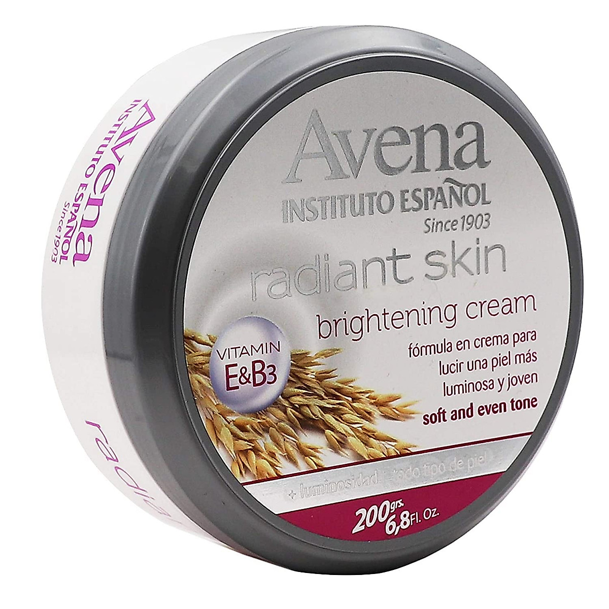Avena Instituto Español Skin Cream with Vitamin E and B3, Soft and Even Tone, 2-pack Of 6.8 Fl. Oz. each, 2 Jars