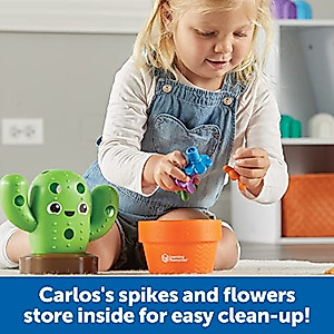 Learning Resources Carlos The Pop & Count Cactus, Toddler Learning Toys, Preschool Toys, Educational Toys for Kids, Cactus Toys for Kids, 16 Pieces, Age 18+ Months