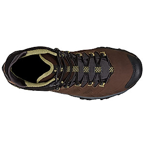 La Sportiva Mens Ultra Raptor II Mid Leather GTX Waterproof Hiking Boots, Chocolate/Cedar, 12.5