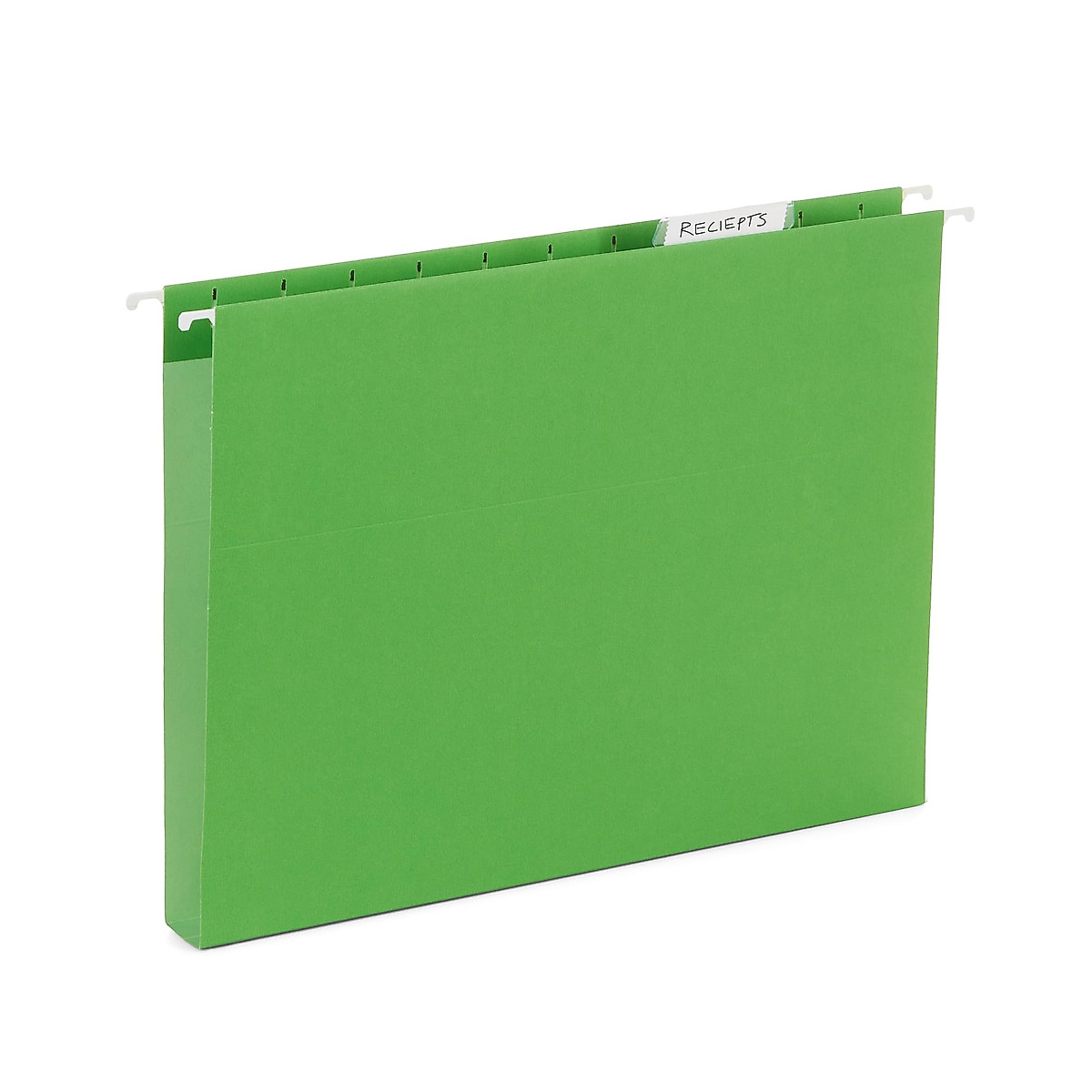 25 Blue Summit Supplies Hanging File Folders 1 inch Expansion, Assorted Colors Hanging File Folders Extra Capacity 1 inch, 11PT Paper, 1 inch Expandable File Folders, 25 Pack