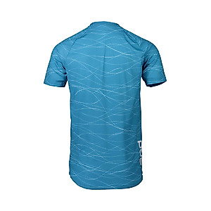 POC Mtb Pure T-Shirt - Men's Lines Basalt Blue, Xs