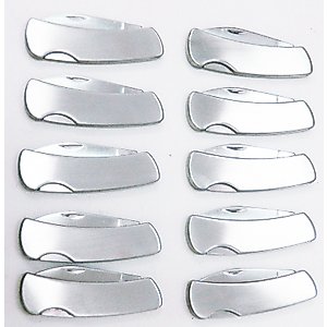 Zaltana 10Pcs stainless Pocket knife combo (Floded size 3")