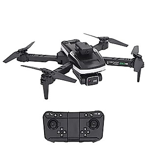 RC Drone Quadcopter with 4K HD Dual Camera, Mini RC Helicopters S162 for Adults Kids with Track Marking Flight, 360° Flip, Positioning Hover, LED Light Strip, Speed Adjustment
