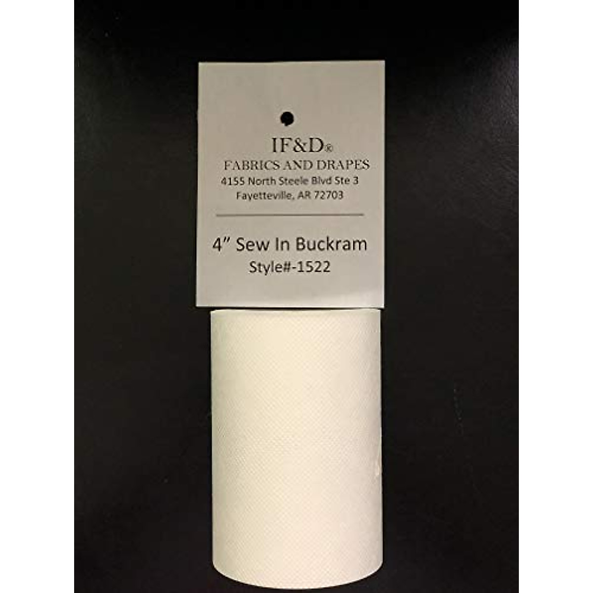 Fabrics and Drapes for Home Sewing - 4 Inch Wide, Washable, Non Woven Filter Fabric, White, Sew-in Buckram/Heading Tape- 12 Yard Piece - Style #1430-4