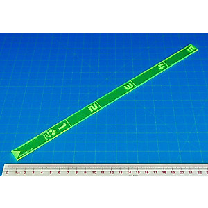LITKO Movement Ruler | Range Gauge| Compatible with Star Wars: Armada | (Fluorescent Blue)