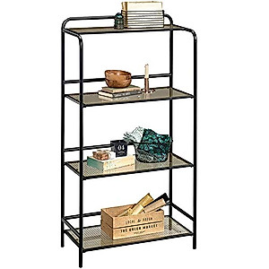Sauder Boulevard Café Open Shelving, Black finish